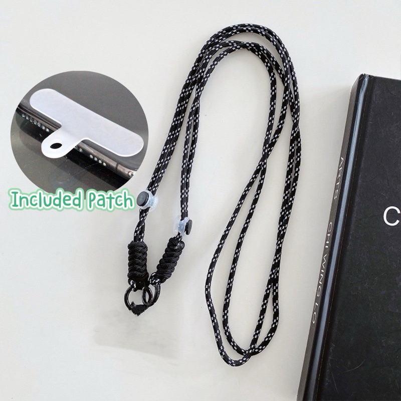 Necklace HandPhone Lanyard Nylon Patch Crossbody Neck Clip Snap Hanging ...