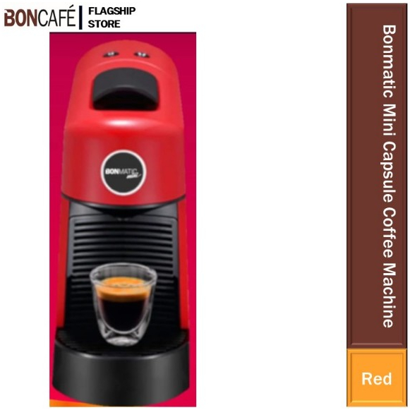 Bonmatic Mini (PINTA) Capsule Coffee Machine - Red | Shopee Malaysia