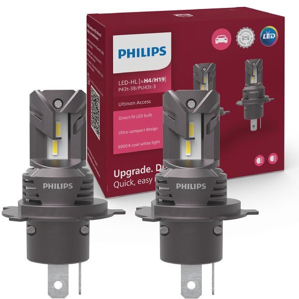 PHILIPS Ultinon Access Direct Fit Headlight LED 6000K H4 H7 H11 HB3/HB4 HIR2 Fog H8/H11/H16 ...