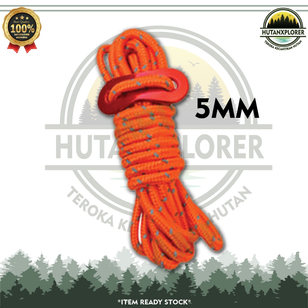 4 Meter 5Meter Reflective Camping Rope Tent Ropes Flysheet Wind Rope ...