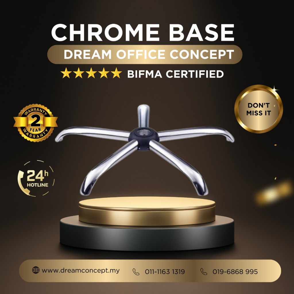 Chrome Base | Kaki Kerusi | Kerusi Besi | Chair Leg | Chair Base | Kaki ...