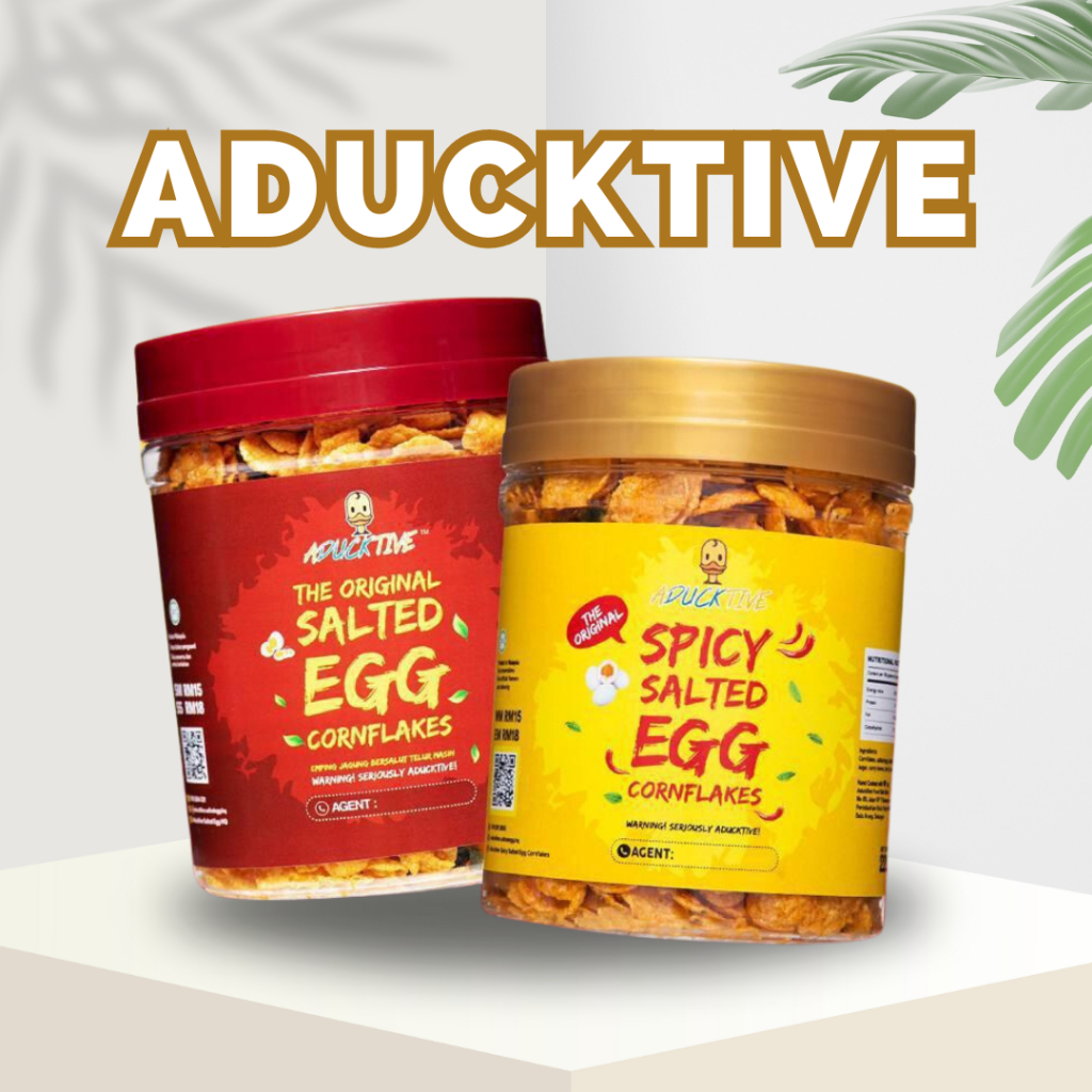 ADUCKTIVE - SALTED EGG CORNFLAKES (ORIGINAL/SPICY) | SPICY CORNFLAKES ...