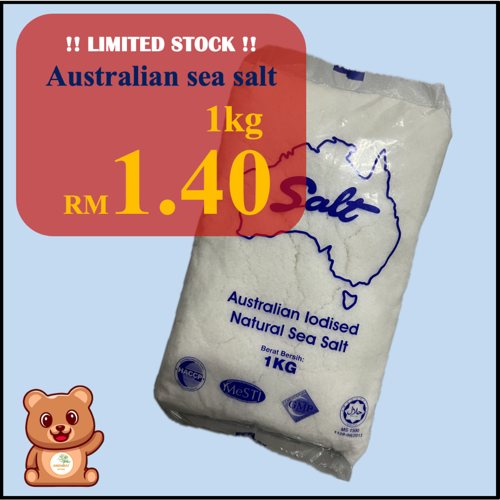 Natural Sea Salt Australian/ Aus Garam 1kg | Shopee Malaysia