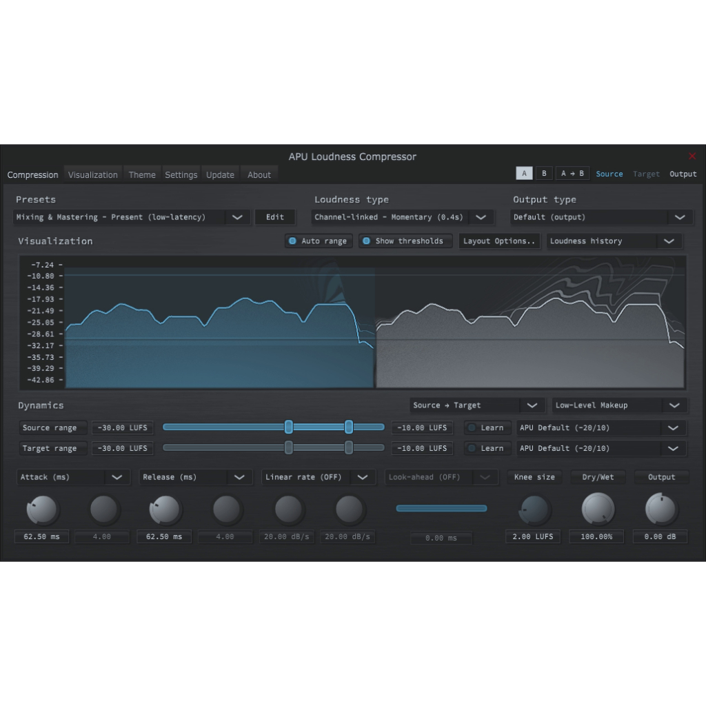 APU Loudness Compressor v2.0.0 (Win/Mac) STANDALONE, VST3, AAX, AU x86 ...