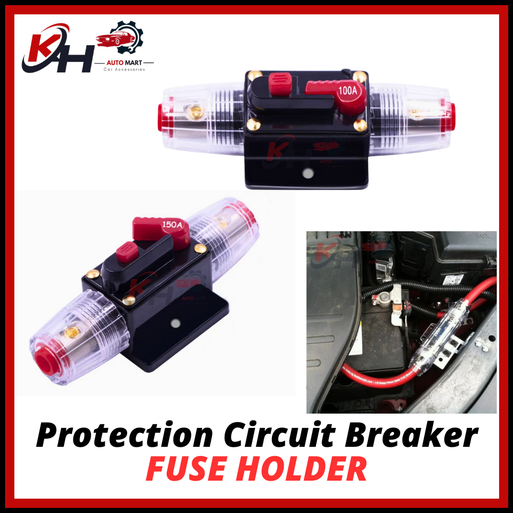 Protection Circuit Breaker 150A Car Audio Automatic Fuse Holder With ...