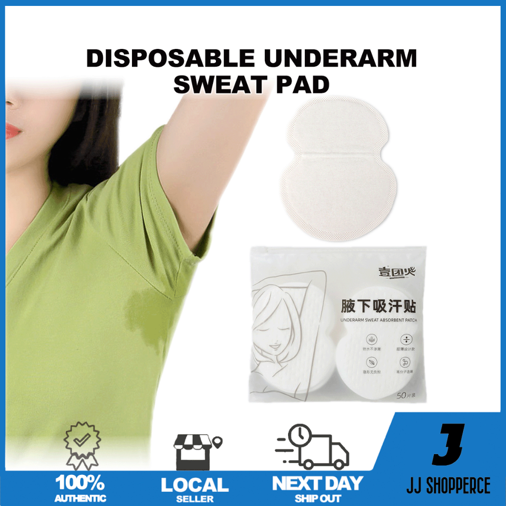 [MY] 50Pcs Underarm Sweat Pad/ Pad Ketiak/ Armpit Care Perspiration ...