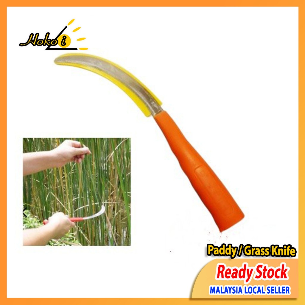 Pruning Garden Grass Paddy Knife Stainless Steel Sickle Pisau Padi ...