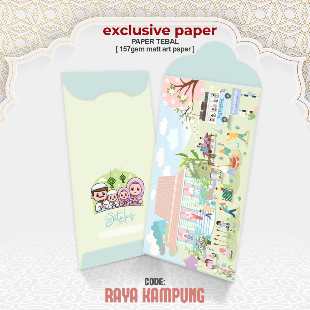 🔥 READY STOCK 🔥 SAMPUL RAYA PASTEL EXCLUSIVE (PAPER TEBAL 157 GSM MATT ...