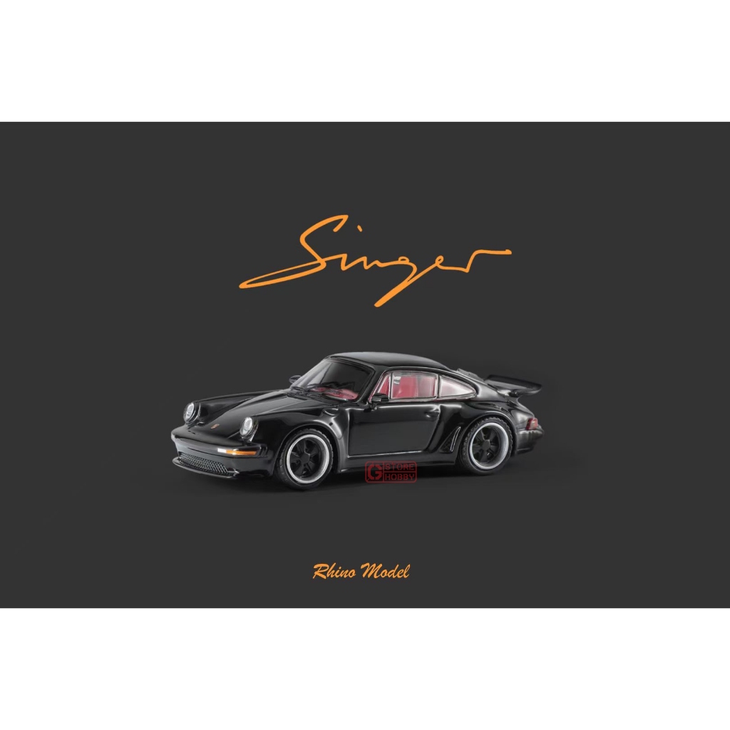 Rhino Model 1/64 Porsche Singer Turbo 930 Modified Version Black with ...