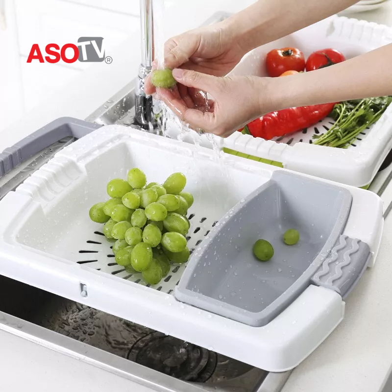 ASOTV® Chopping Board Kitchen Cutting Board Multi Function 4 in 1 ...
