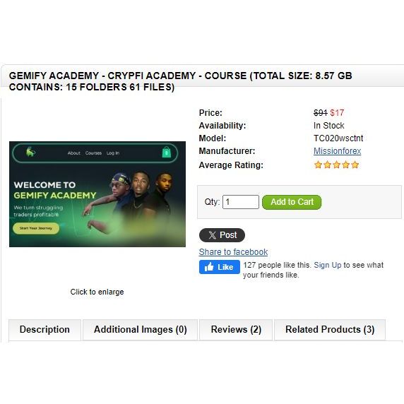 GEMIFY ACADEMY - CRYPFI ACADEMY - COURSE (TOTAL SIZE: 8.57 GB CONTAINS: 15 FOLDERS 61 FILES ...