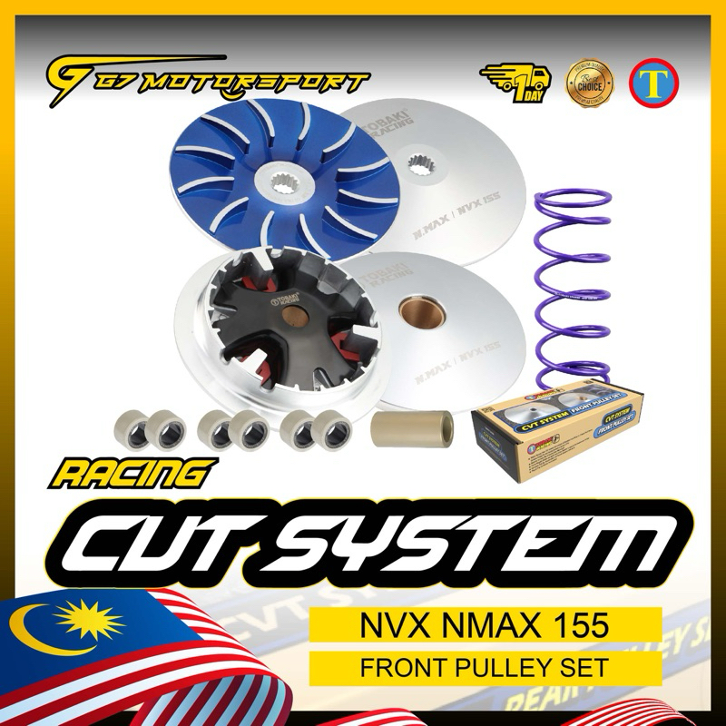 CVT System | Front & Rear Pulley Racing Set TOBAKI Racing For AEROX ...