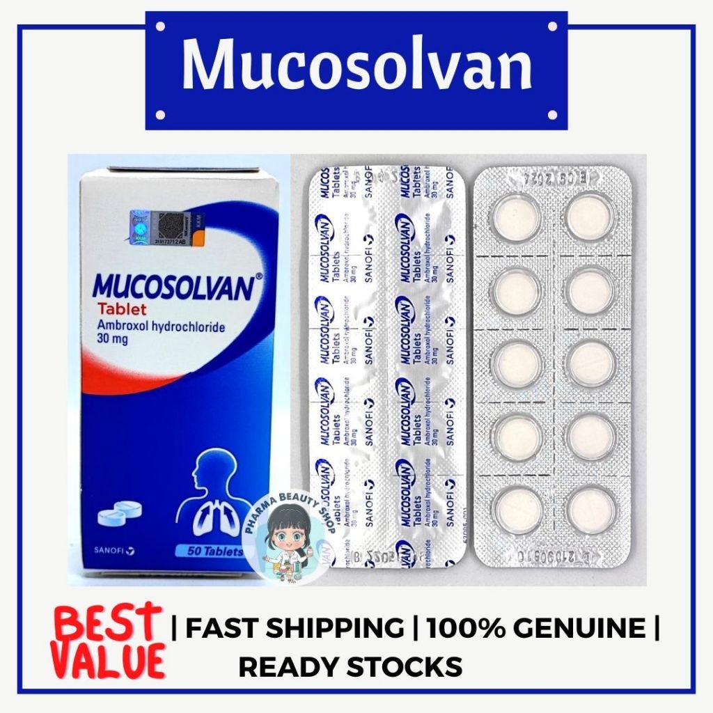 Mucosolvan 30mg tablet / 75mg capsule (Ambroxol Hydrochloride - Expel ...