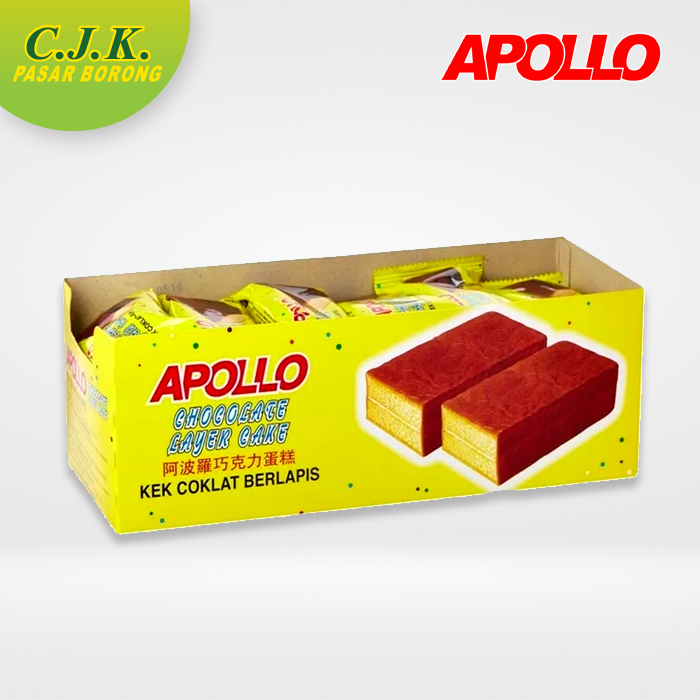 Apollo Chocolate Layer Cake | 16G x 24 | [READY STOCK] | Shopee Malaysia