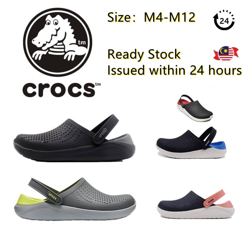 (Ready Stock) Crocs Fashion Non-Slip Casual Shoes Classic Style Men's ...