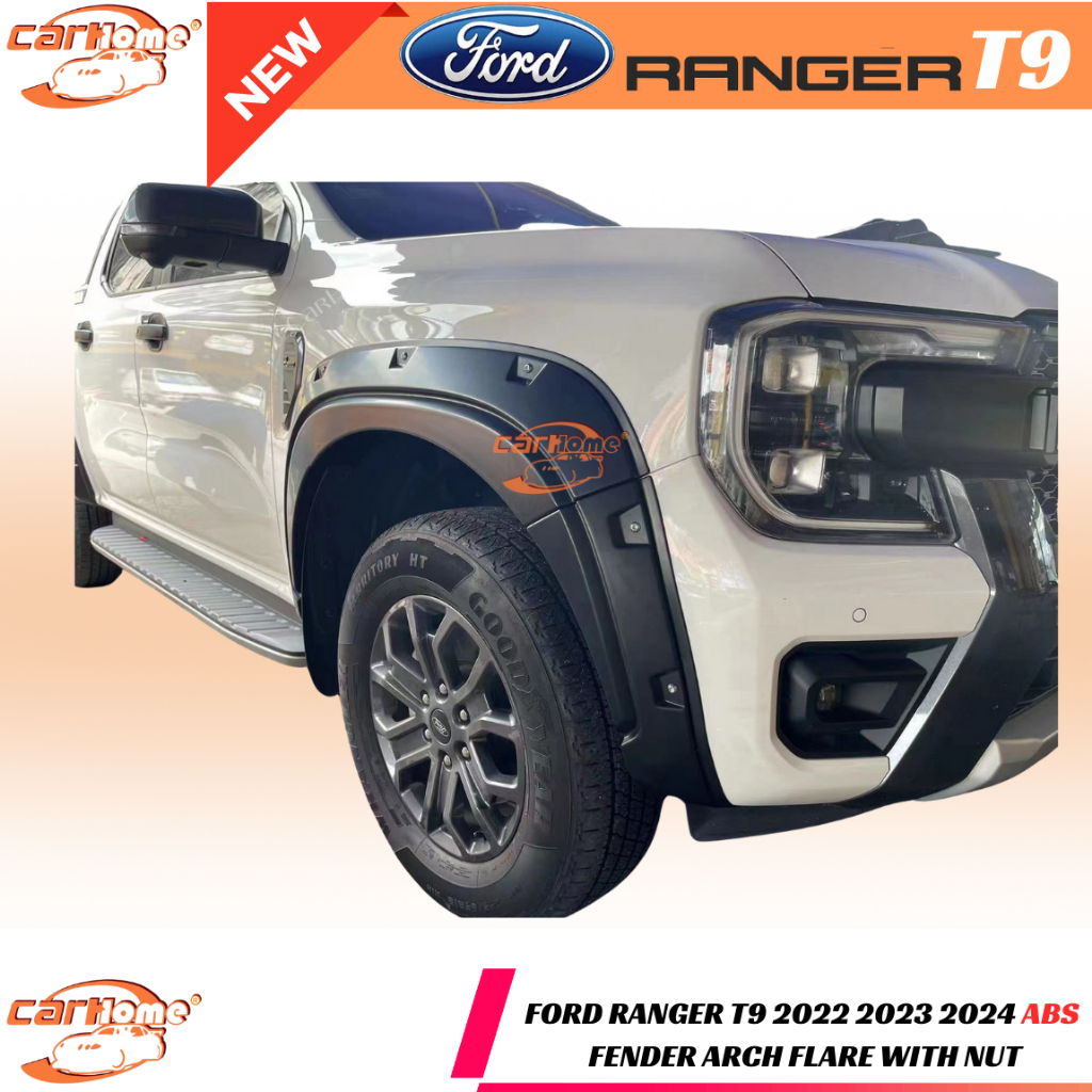 FORD RANGER T9 2022 2023 2024 ABS FENDER ARCH FLARE FLARES WITH NUT ...