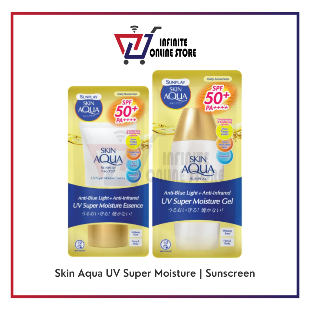 Sunplay Skin Aqua UV Super Moisture SPF50+ (Essence 50g / Gel 80g) | Shopee Malaysia