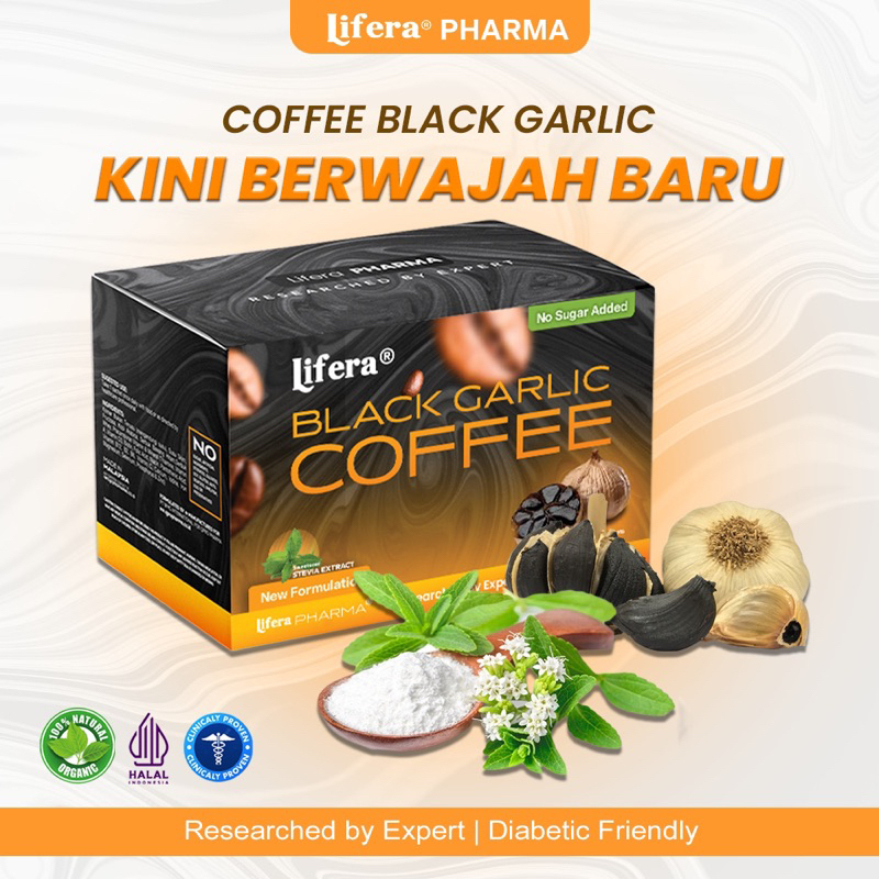 Kopi Black Garlic Lifera Solusi Penyakit 3 Serangkai Kencing Manis ...
