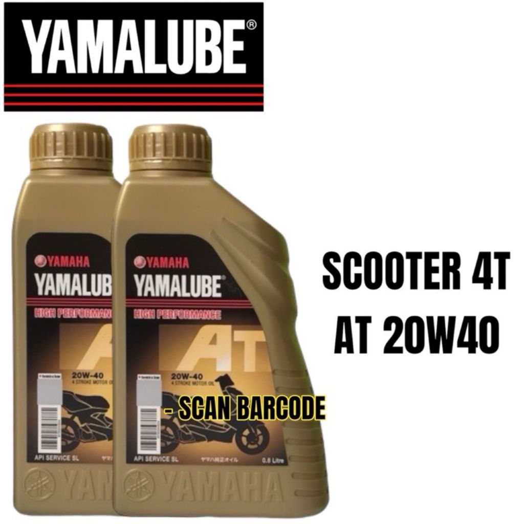 YAMALUBE 4T AT SAE 20W-40 SCOOTER ENGINE OIL LUBRICANT MINYAK HITAM ...
