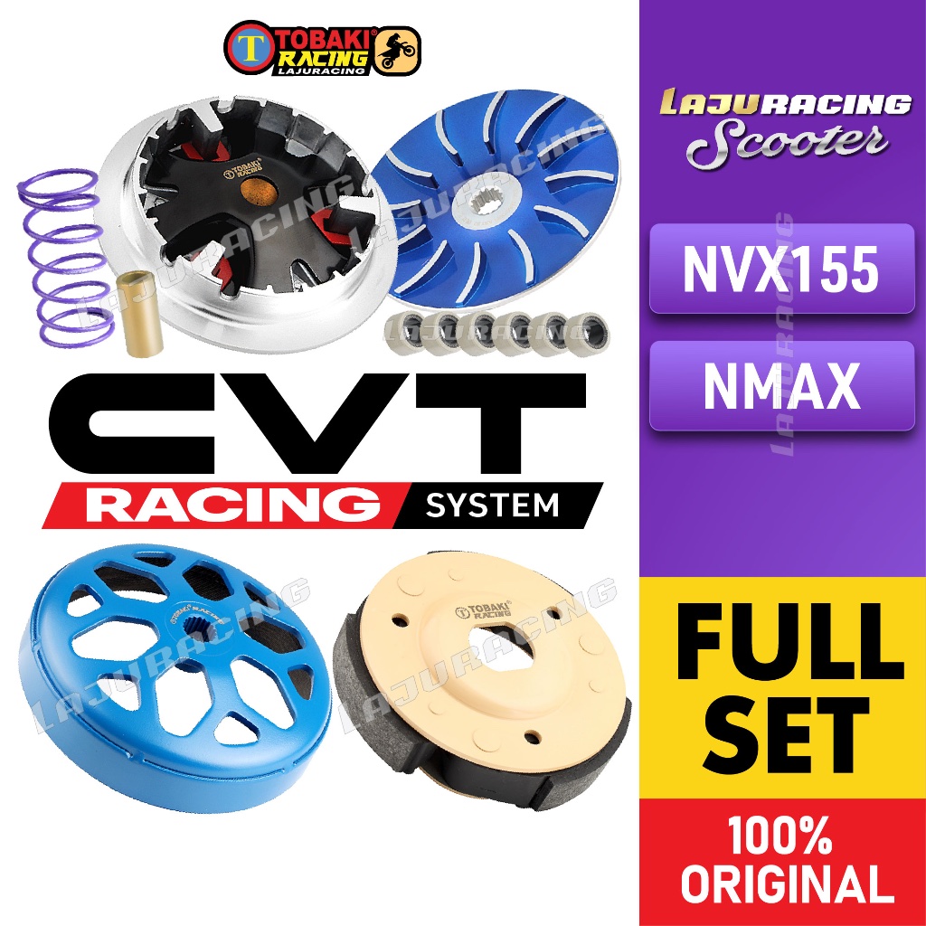 TOBAKI CVT SYSTEM REAR / FRONT PULLEY SET RACING CYCLONE SERIES - NMAX / NVX155 | Shopee Malaysia