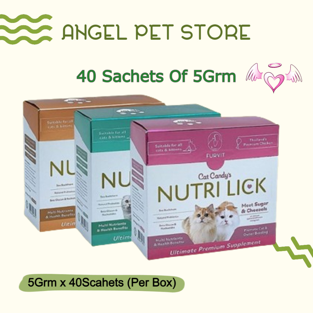 Nutrilick Cat Supplement Cat Vitamin - (40 Sachets / BOX) | Shopee Malaysia