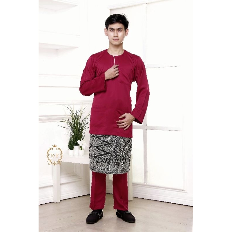 BAJU MELAYU AARON TELUK BELANGA BERPESAK | Shopee Malaysia
