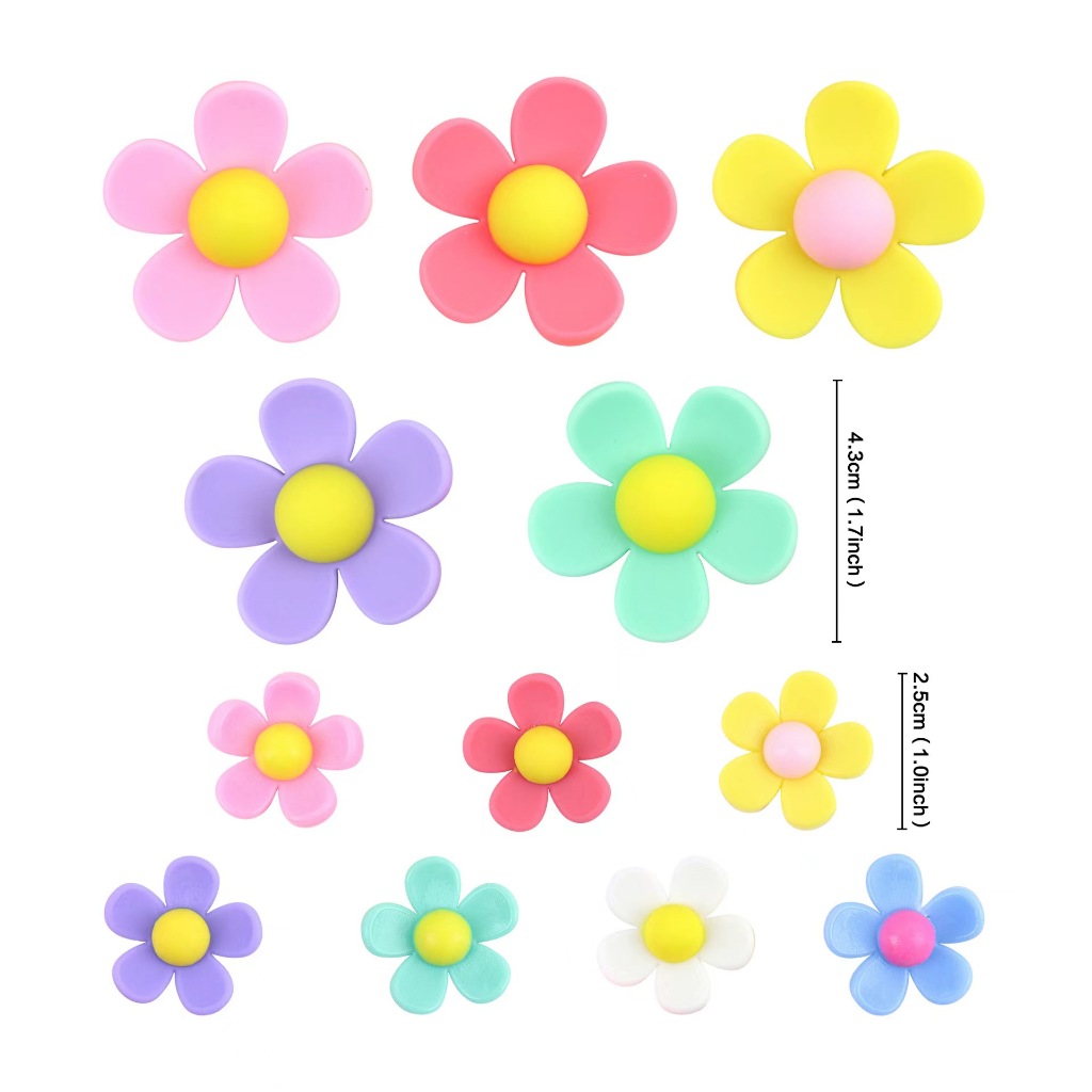 [WAWA] Rubber flower cake decoration topper 软胶多巴胺花朵 | Shopee Malaysia