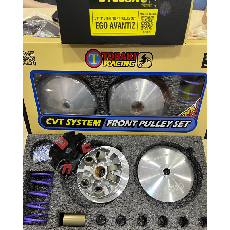 TOBAKI EGO AVANTIZ SOLARITZ CVT SYSTEM FRONT RACING PULLEY SET CYCLONE ...