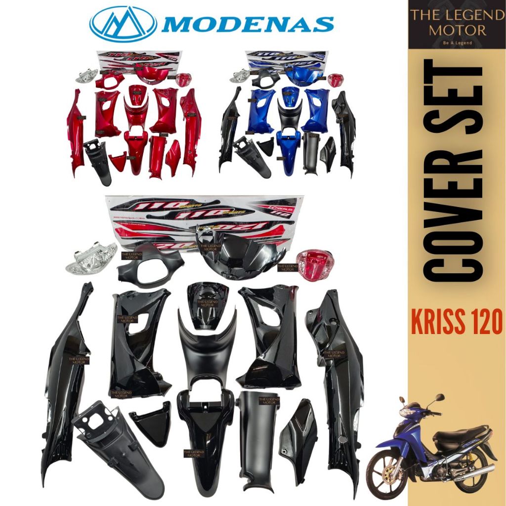 MODENAS KRISS120 KRISS 120 Coverset Body Cover Set Caver Kaver KAVERSET ...