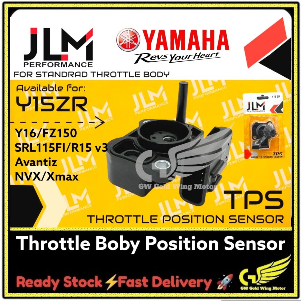 JLM YAMAHA TPS STANDARD THROTTLE POSITION SENSOR Y15 Y16 SRL115 FI V1 ...