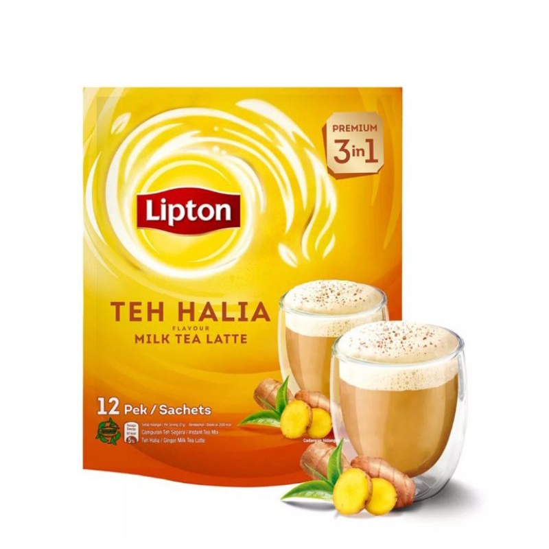 LIPTON Milk Tea Latte Teh Halia 21g x 12 Sachets | Shopee Malaysia