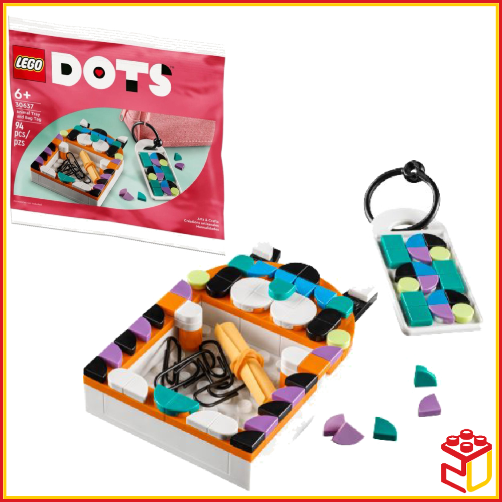 (Ready Stock) 30637 Lego Dots Animal Tray and Bag Tag Building Toy (94 ...