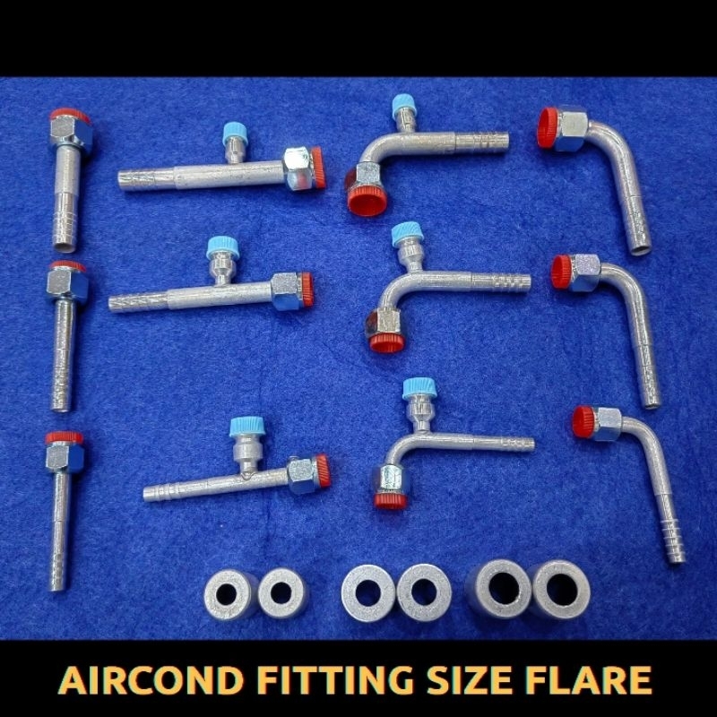 CAR AIR CONDITIONING HOSE FITTING FLARE WITH CHARGING VALVE (CUSTOM ...