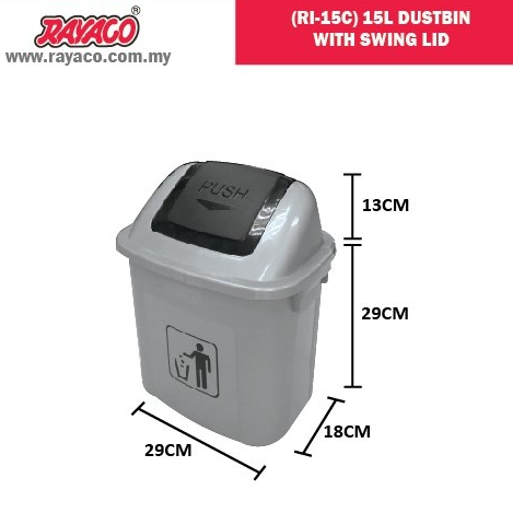 Swing Dustbin / Recycle Dustbin / Waste Bin / Flip Top Bin / Tong ...