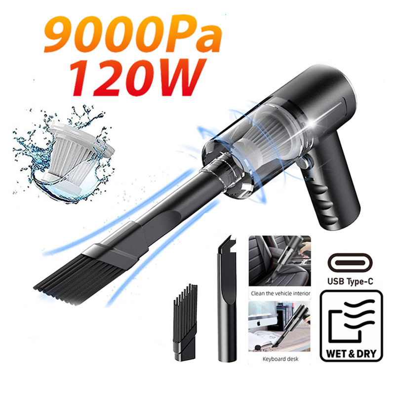 9000pa Mini Cordless Vacuum Cleaner Rechargeable Portable Wireless Car