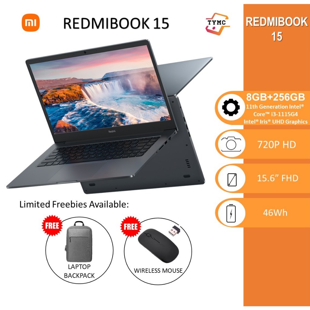 XIAOMI RedmiBook 15 (11th Gen i3 - 256GB) Intel® UHD Graphics ...