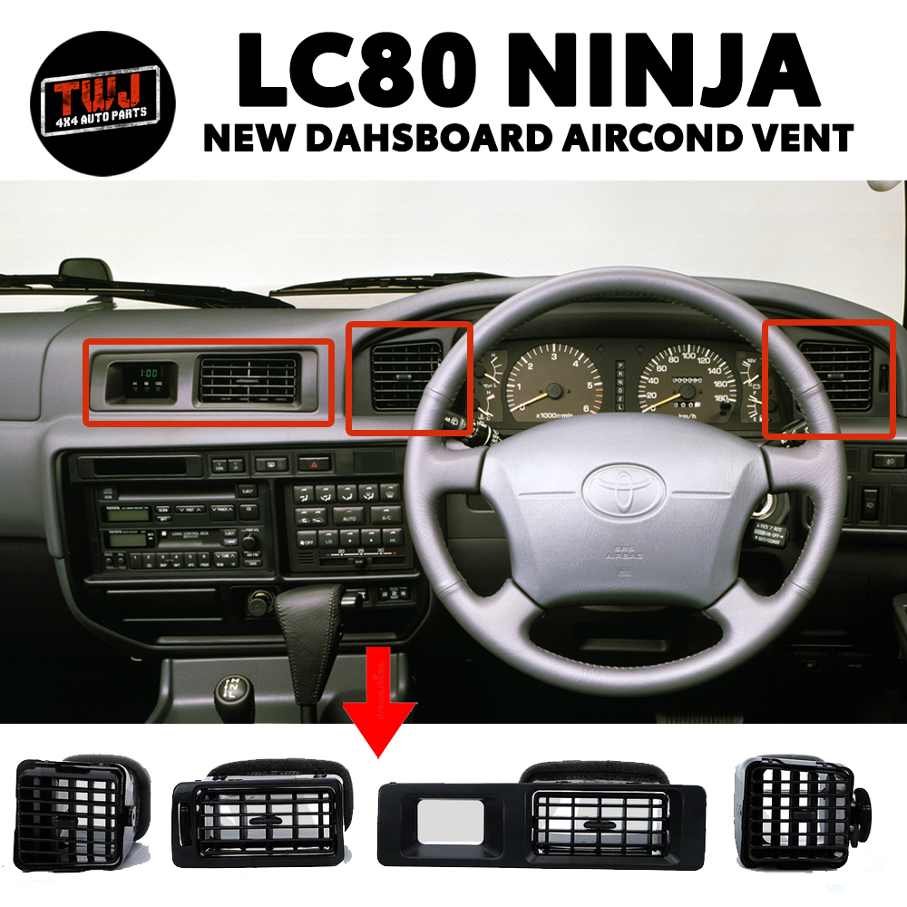Toyota Land Cruiser Ninja LC80 FZJ80 HJZ80 4500 dashboard air cond ...