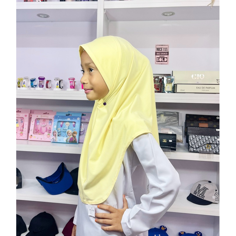 TUDUNG SEKOLAH 1 LAPIS (KUNING CAIR) | Shopee Malaysia