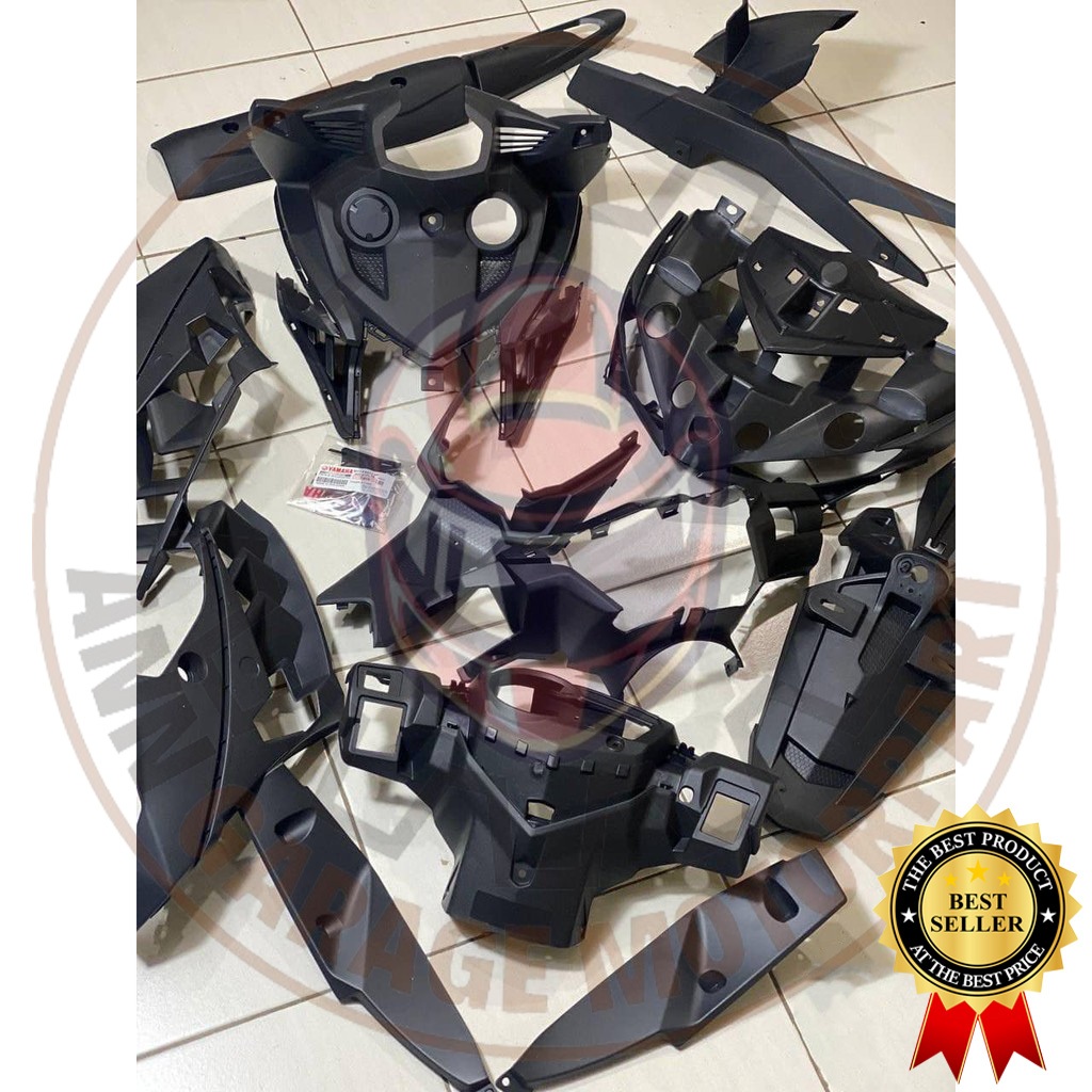 Y150 ZR Y15 V1 COMPLETE SET COVER INNER HITAM MATTE OEM 13 ITEM ...