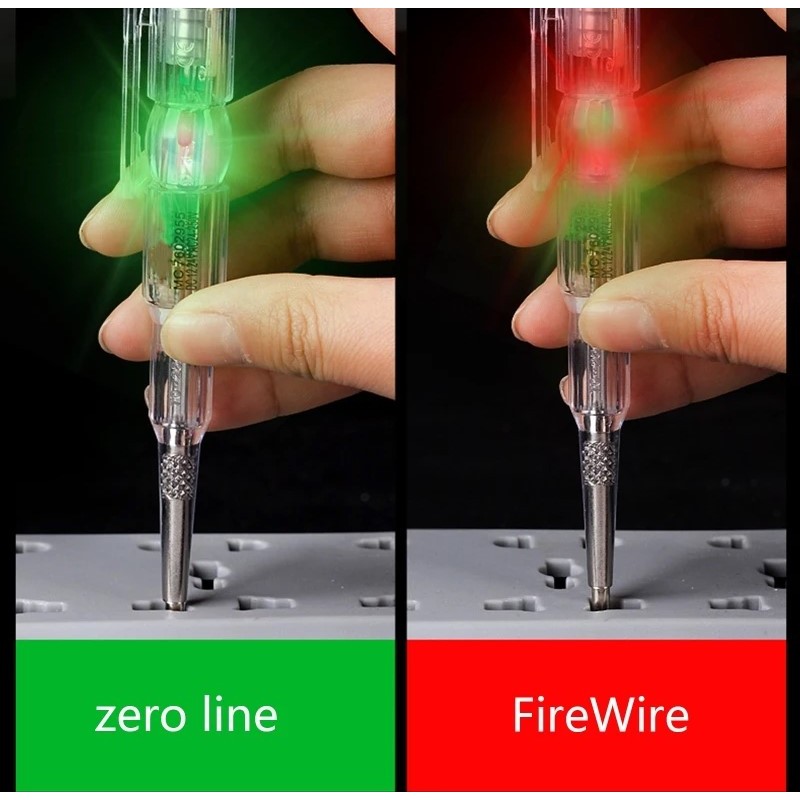 Voltage Tester Pen 24-250V AC ( Multi-functions DoubleLED Test Pencil ...