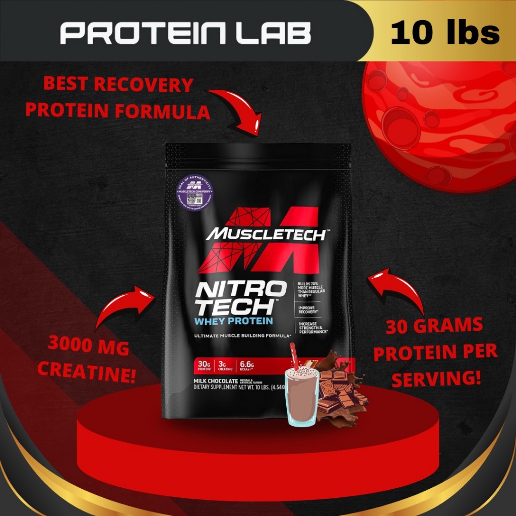 Muscletech Nitrotech Whey Protein Performance Series (10LBS) | Shopee ...