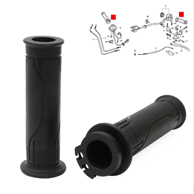 (100% ORIGINAL) HONDA CBR250 HANDLE GRIP COMP SET // 53140-KYJ-305 ...