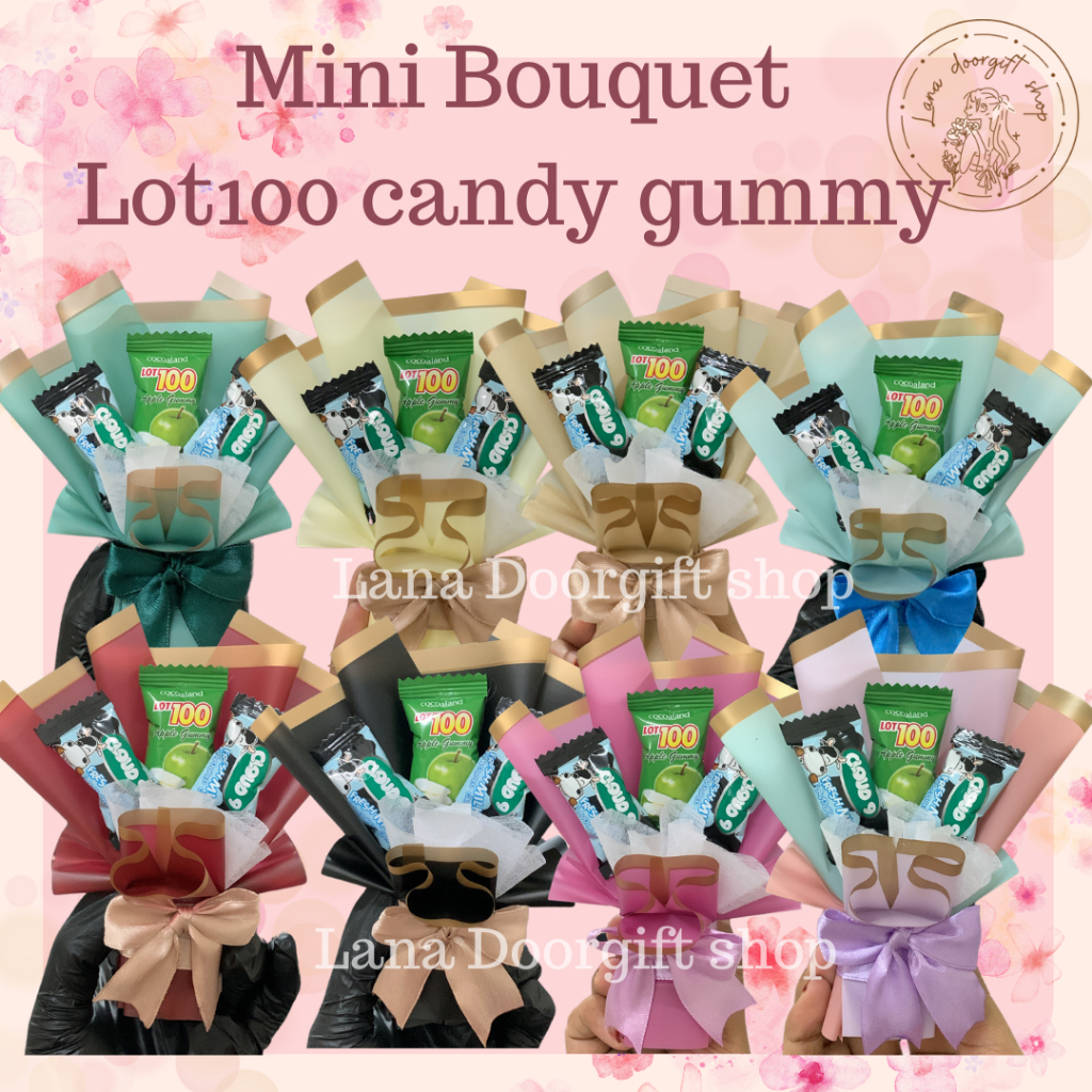 MINI BOUQUET CANDY LOT100 WITH MIX CLOUD9 CANDY MINI BOUQUET GOODIES ...