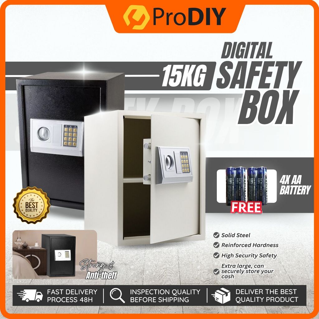 Premium Digital Safety Box 15kg Home Office Money Gold Safe Box High ...
