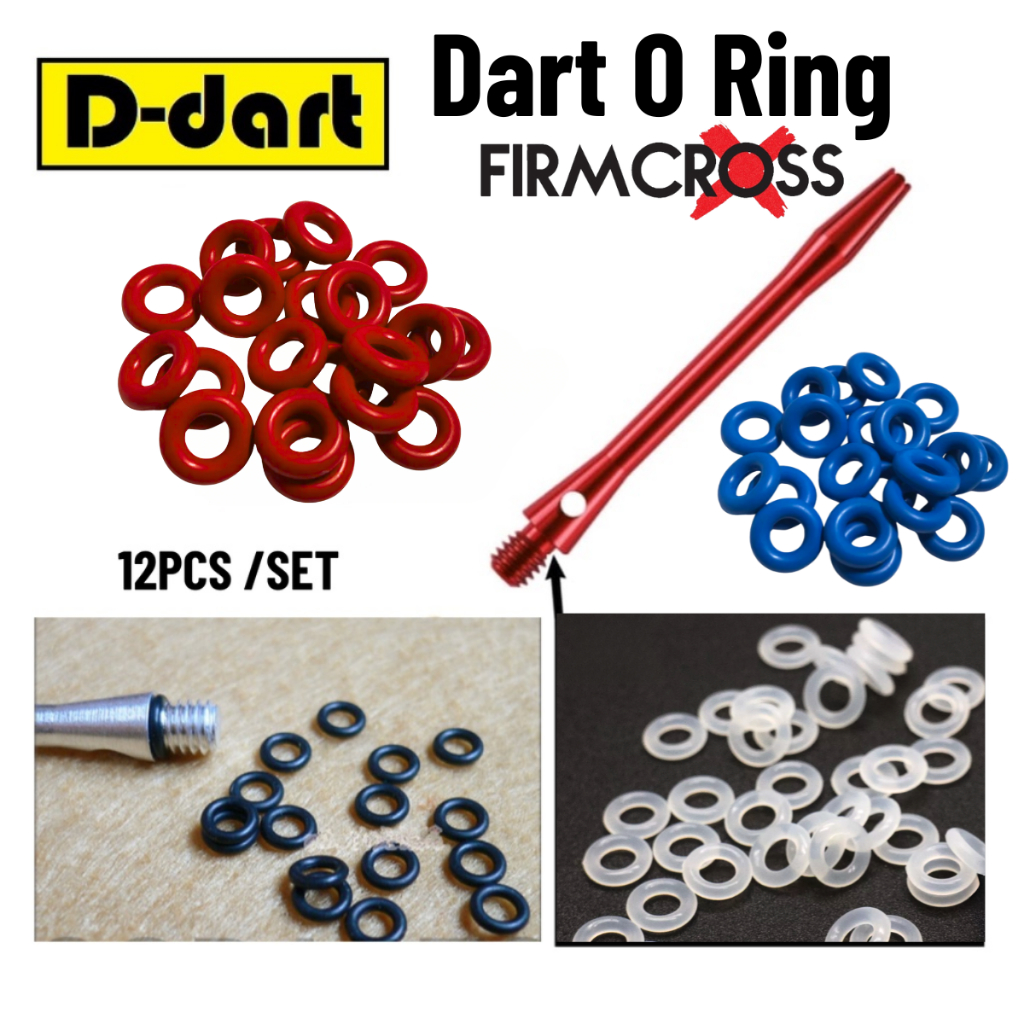 FIRMCROSS DART ACCESSORY - 4 COLORS 12 PCS SHAFT O Ring ORING FOR ...