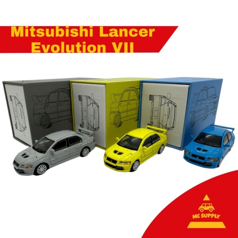 Jkm Mitsubishi Lancer Evolution 7 Vll Diecast Size Hotwheels 1/64 Alloy ...
