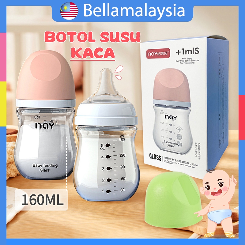 Bella Botol Susu 160ml Baby Glass Milk Bottle Anti Swelling Anti ...
