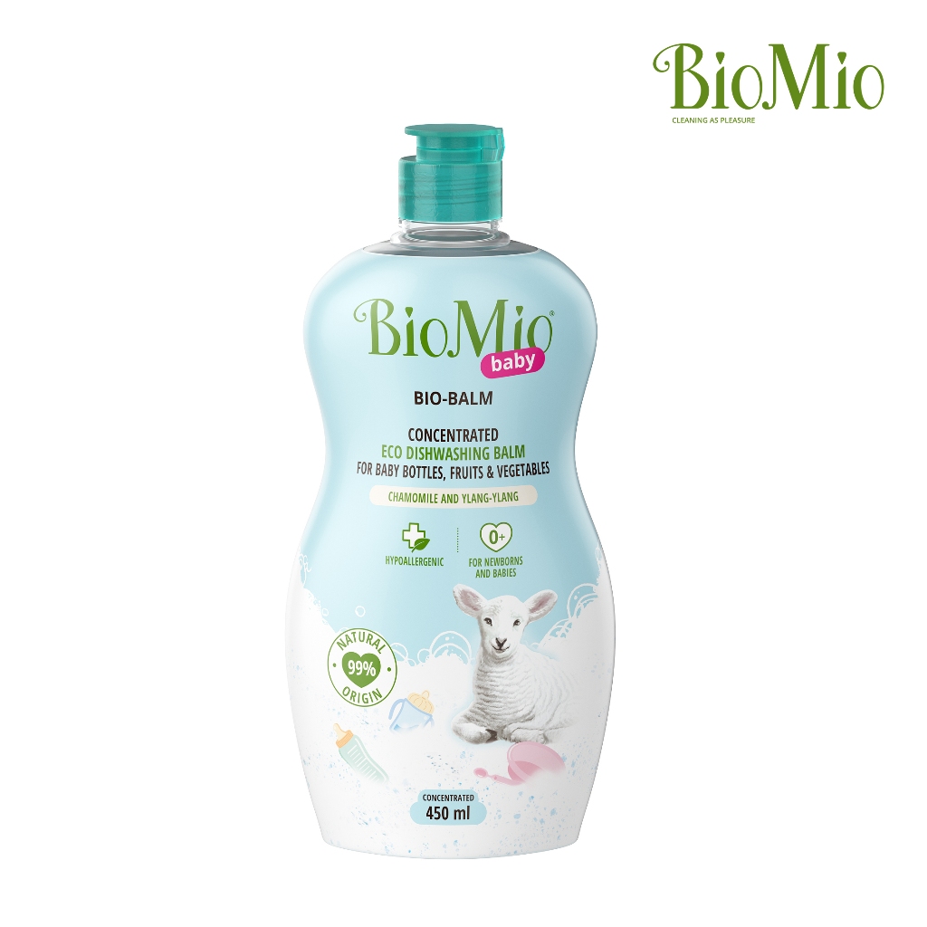 【EXP 09/2025】BioMio BABY. BIO-BALM Eco Dishwashing Liquid. Chamomile ...