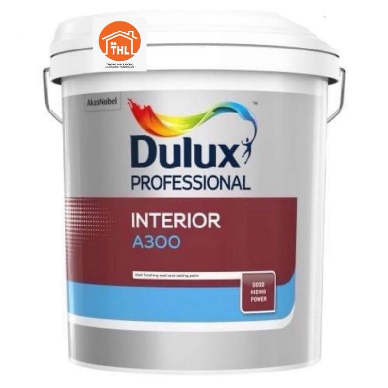 DULUX A300 Interior Smooth 15432 Matt White 1L / 18L | Shopee Malaysia