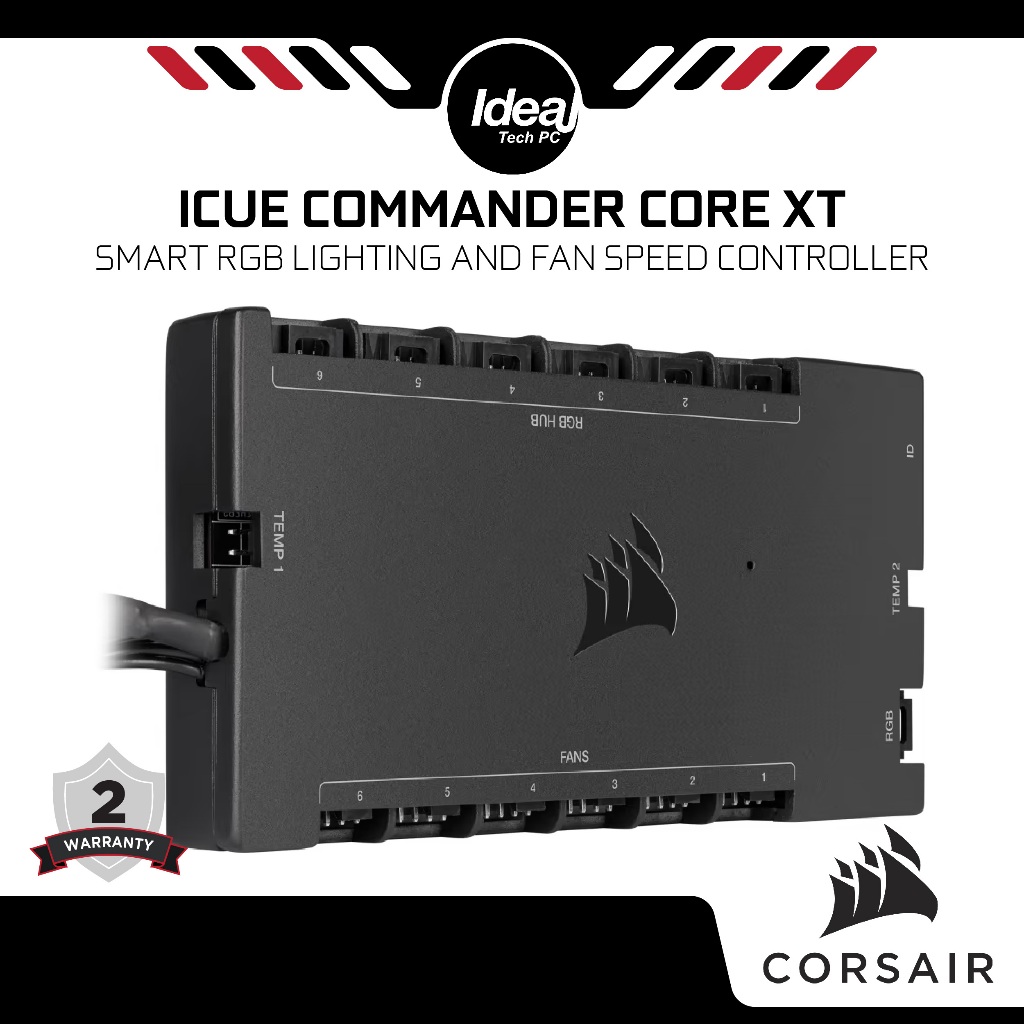CORSAIR ICUE COMMANDER CORE XT | SMART RGB LIGHTING AND FAN SPEED ...